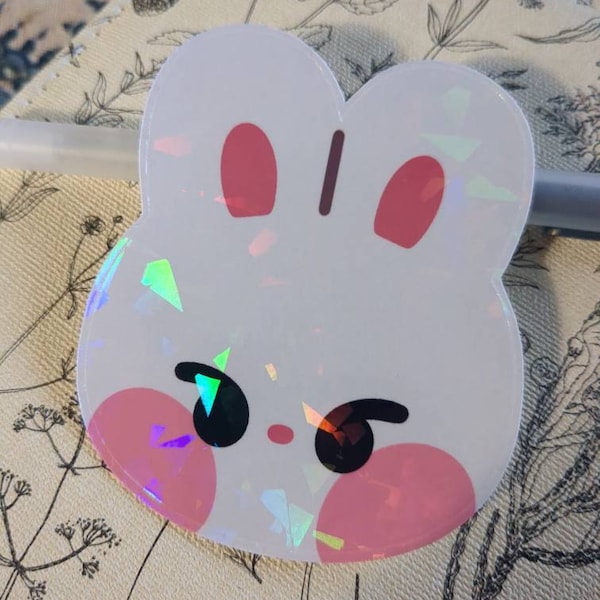 Mini Skzoo Holographic Sticker. Cracked Ice Holo. Stray Kids K-pop ...