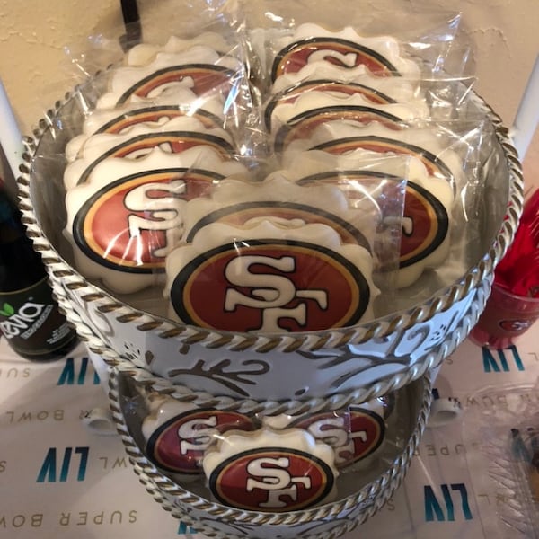 San Francisco 49ers Cookies, Superbowl Cookies - Etsy