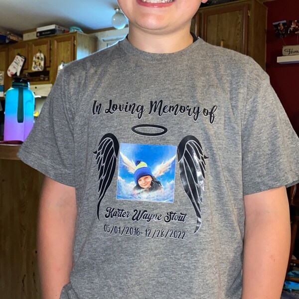 Custom Photo Memorial Shirt: Personalized Remembrance Gift Tee - Etsy