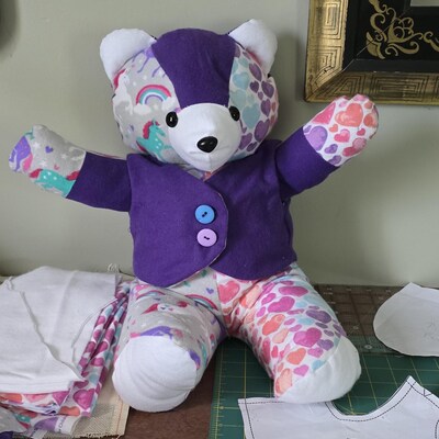 Memory Bear Easy 18 Sewing Pattern Simple Bear Pattern Sewing Pattern ...