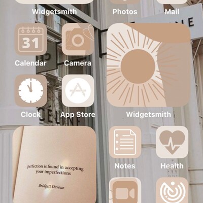 10,000 Natural Boho App Icons, Neutral Aesthetic Icons Bundle, IOS14 ...