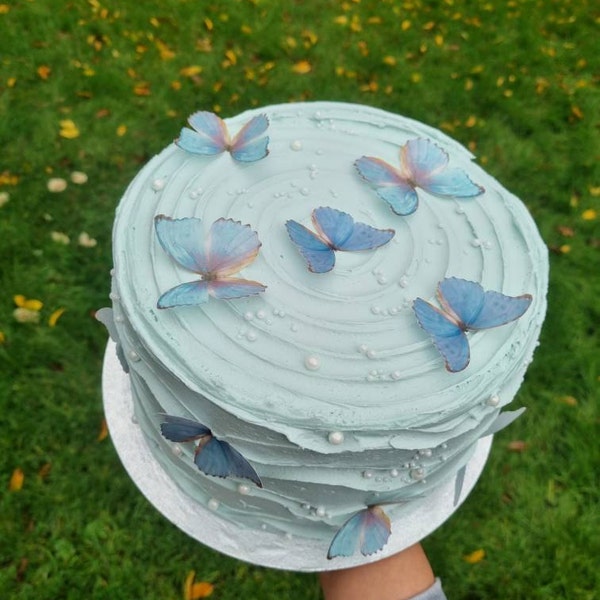 Pre-cut Edible Wafer Butterflies in Blue and Purple - 12/18/24 ...