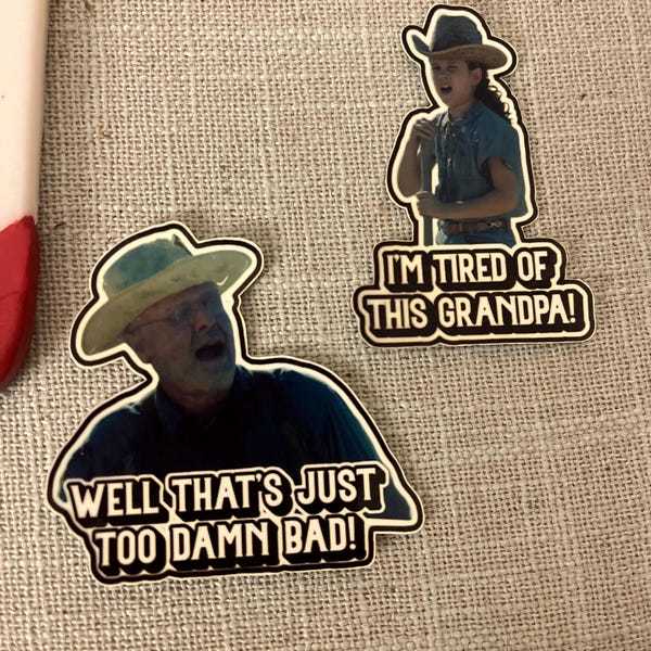 I'm Tired of This Grandpa! Holes Vinyl Sticker for Laptops ...