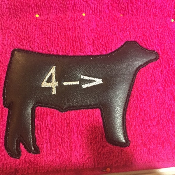 Show Steer Applique Machine Embroidery Design INSTANT DOWNLOAD - Etsy