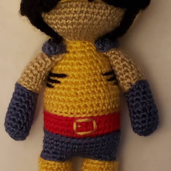 Crochet Amigurumi Pattern Wolverine X-men Logan - Etsy