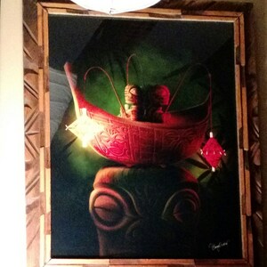 Polynesian Punk Tiki Art Hula Maid | Etsy