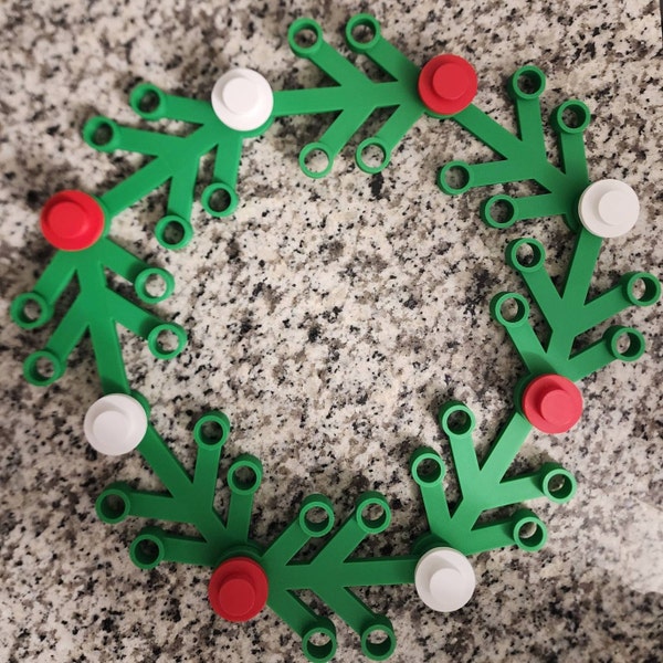 3D Printed Lego-inspired Giant Wreath - Etsy