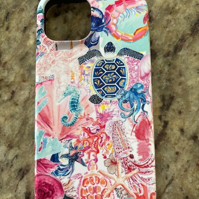 Ocean Dreams Watercolor Seashell Collage Phone Case Beachy Chic ...