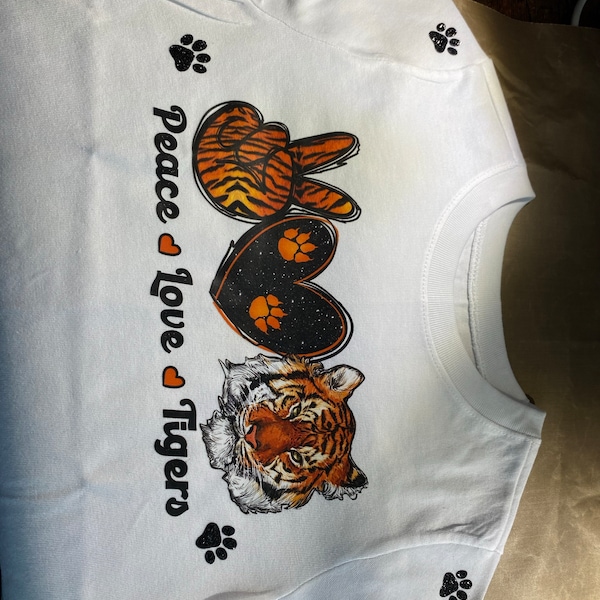 Peace Love Tigers Png Sublimation Design, Peace Love Tigers Png, Peace ...