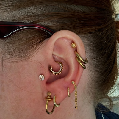 Stag Antler Crawler Earrings in Sterling Silver, Silver, Gold or Rose ...
