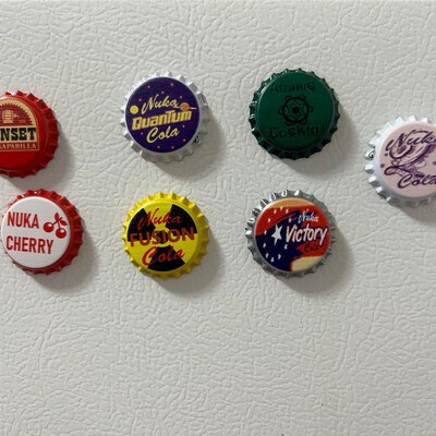 10 Fallout Unofficial Bottle Caps or Fridge Magnets in Weathered/clean ...