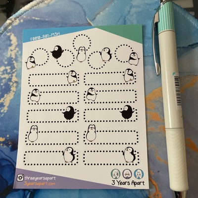 Bullet Journal Monthly Sticker Kit Custom Color Functional & - Etsy