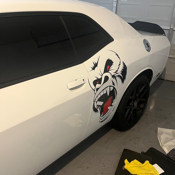 Ripped Splatter Large Side Vinyl Decal Graphics Fits Dodge Challenger ...