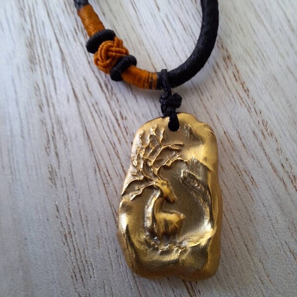 Tai Chi Pendant,yin Yang Necklace,taoism,taiqi Symbol,wood Carving ...