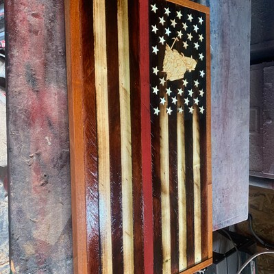 Large American Flag Star Field Template Laser Cut Wooden Blanks - Etsy