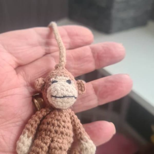 Pink Monkey Crochet, Cute Crochet Monkey, Gift Ideas, Gift for Him ...