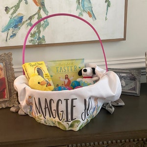 Peter Rabbit Personalized Easter Basket Liner Custom Easter Basket ...