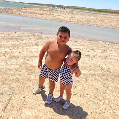 Brother and Sister Matching Swimsuits, Checkers Matching Outfits ...