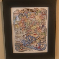 Queens New York Map Art Print 8 X 10 - Etsy Canada