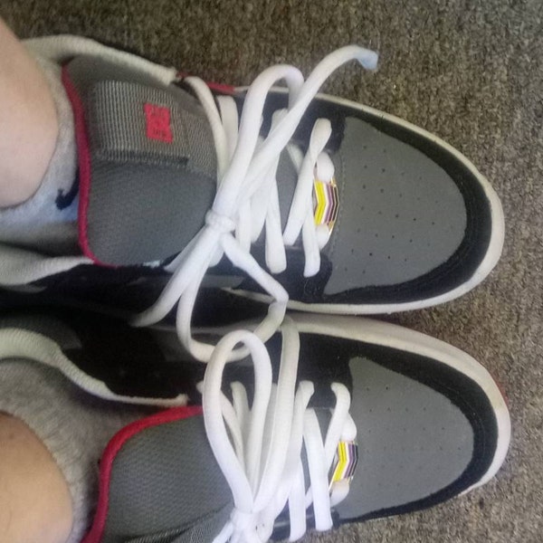 Non-binary Lace Locks — Subtle Pride Shoelace Shoe Charm Agender ...