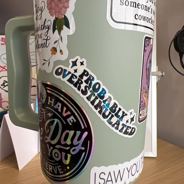 Probably Overstimulated Sticker, Funny Mental Health Sticker ...