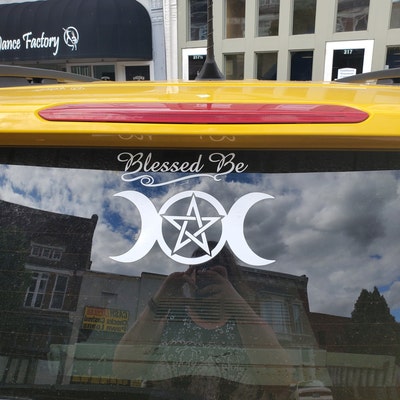 Blessed Be CAR DECAL Pagan Wiccan New Age Sticker - Etsy