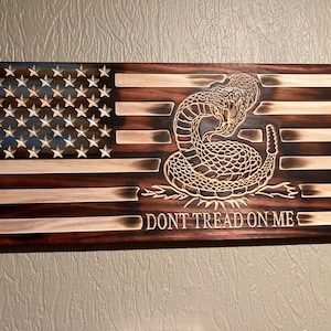 Rustic American Marine EGA Wooden Flag Custom Made From | Etsy