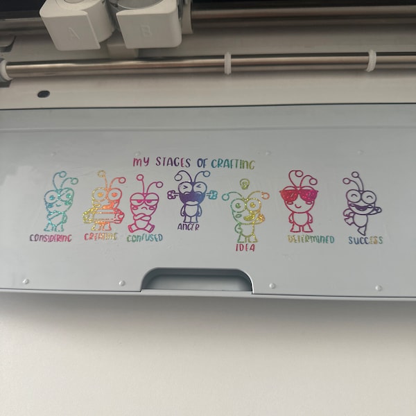 7 Stages of Crafting SVG, Cricut Cutie Stages of Crafting, SVG Files ...