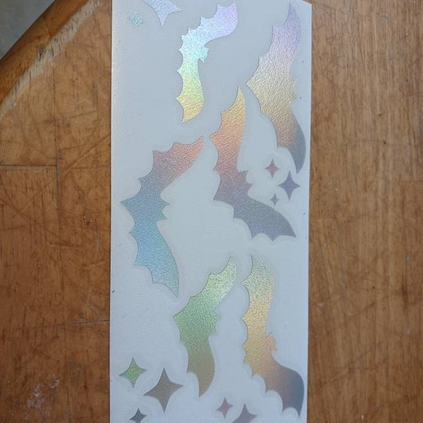 Bat Decal Bat Car Decal Holographic Cute Spooky Stickers Halloween ...