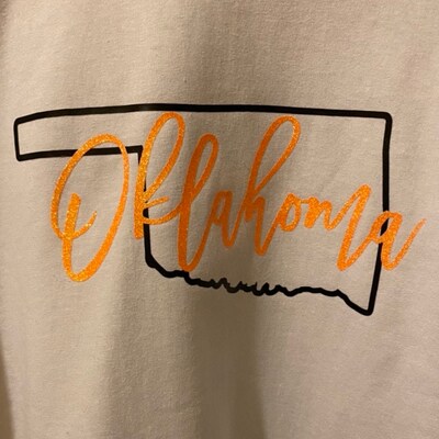 Oklahoma State Outline Script SVG/PNG - Etsy