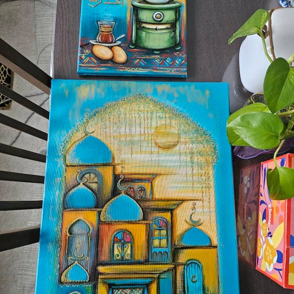 Original Iraqi Art. Three Women. Cultural and Traditional Themes ...