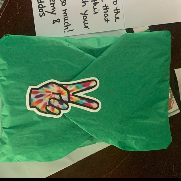 Phil Lesh Owes Me New Speakers Sticker - Black and Carolina Blue ...