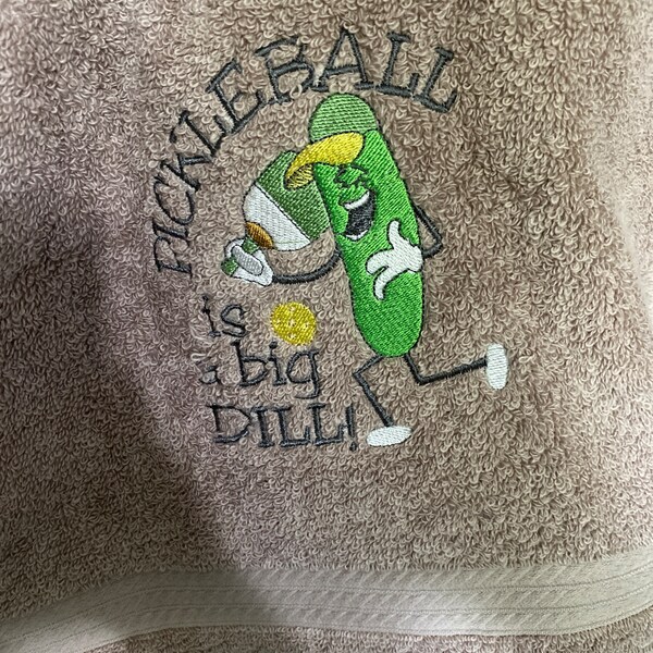 Pickleball is A Big Dill -machine Embroidery Design, Embroidery Designs ...