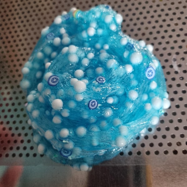 Blue Raspberry Slushie - Clear Crunchy Slime - Etsy