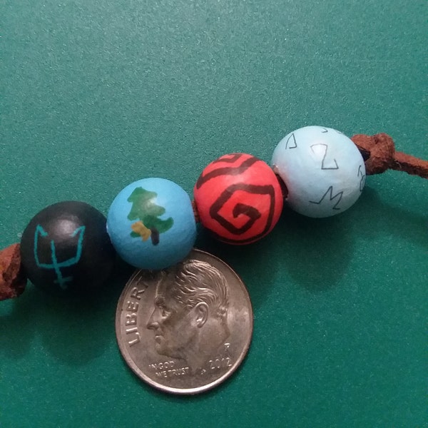 Percy's Camp Half-blood Necklaces, 4 Beads, Percy Jackson and the ...