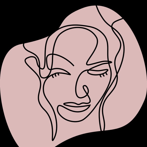 Portrait Celebrity SVG, PNG, JPG, Digital Files, Vector, Black and ...