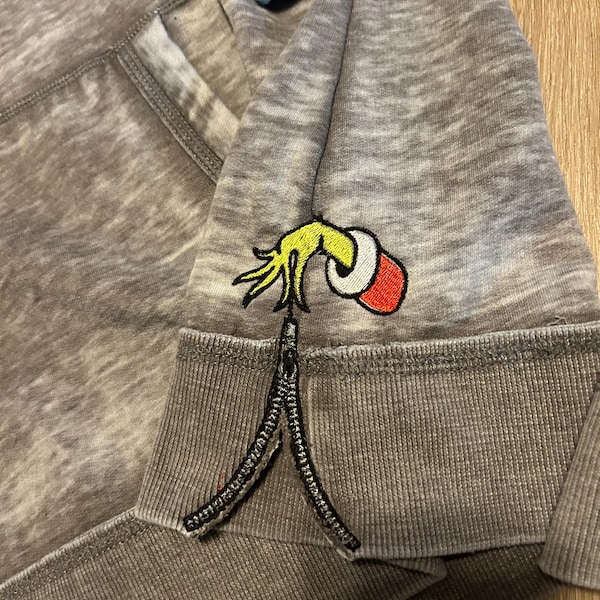 Green Mean Guy Hand Embroidery File, Movie Side Bow Embroidery ...