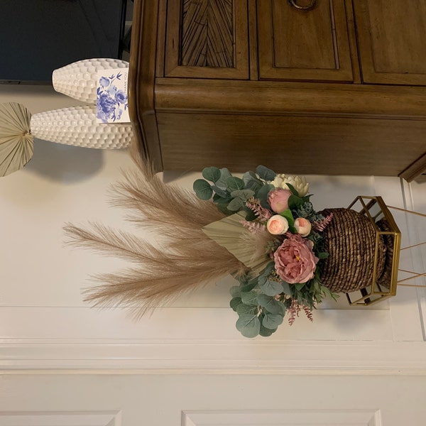 Boho Lasso Rope Wreath, Lariat Rope Bohemian Style Home Accent, Western ...