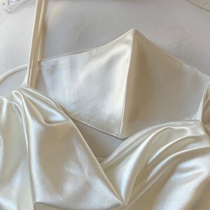 Triple Layer Silk Face Mask Wedding Silk Face Mask Women's Reusable ...
