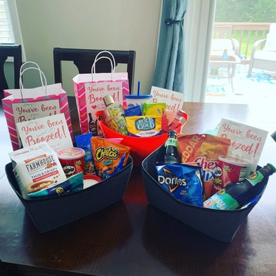 Printable you've Been Boozed Quarantine Booze Basket Card Friend ...