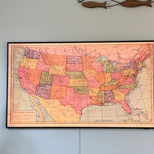 VINTAGE 1938 USA MAP instant Download Digital Printable 8 X 10,11 X 14 ...
