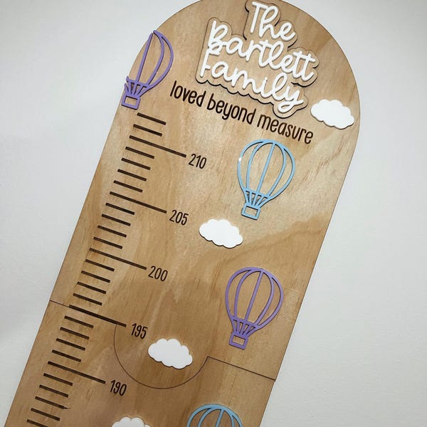 Personalised Growth Chart FIELD OF DAISIES Girls Room Decor Daisy Theme ...