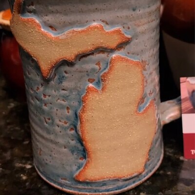 Stoneware Shot Glass by TC Pottery Studio COBALT BLUE Art Glaze ...