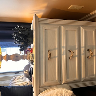 Nautical İnfinity Knot, Drawer Pulls Brass & Rope Drawer Pulls Boho ...