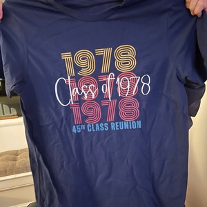 Custom Class Reunion Retro T-shirt, Group Shirts for Graduation, Shirts ...