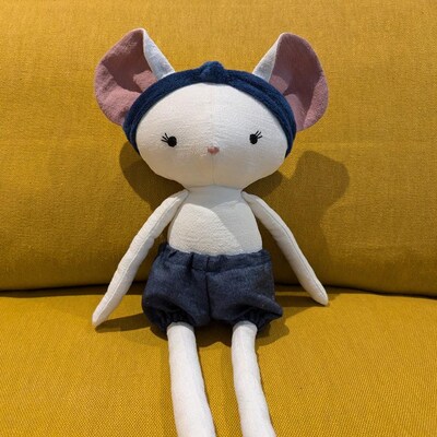Mouse Sewing Pattern PDF make a Cloth Mouse Doll / Stuffed Animal Toy ...
