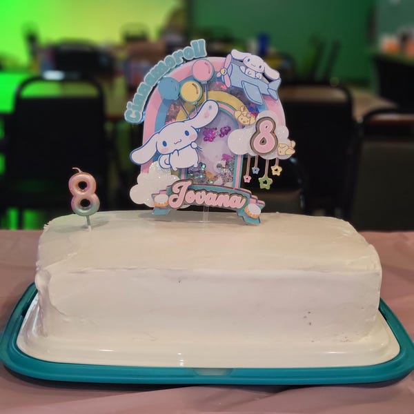 Cinnamoroll Cake Topper| 3D Shaker Topper| Kawaii Shaker| Custom Cake ...