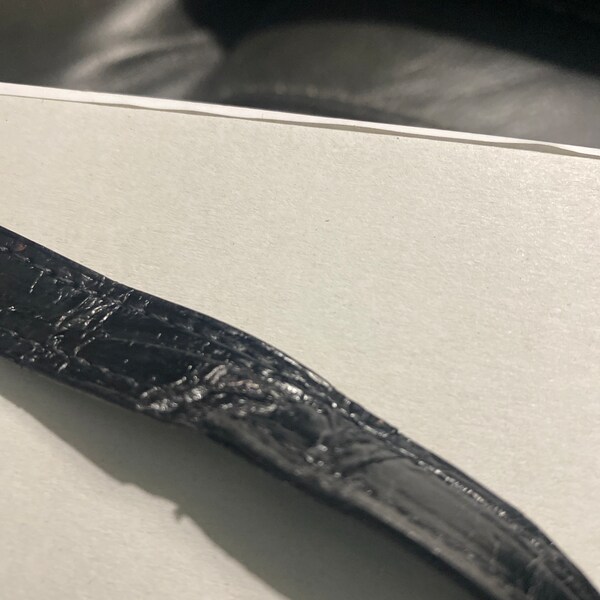 Alligator Ranger Belt Custom Handmade and Custom Silver 4 Piece Buckle ...