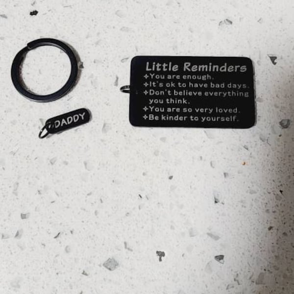Little Reminders Keychain, Mental Health Gift, You Are Enough ...