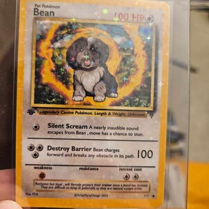 Custom Pokemon Card, Pet as Pokemon , Pokemon Card, Turn Your Pet Into ...